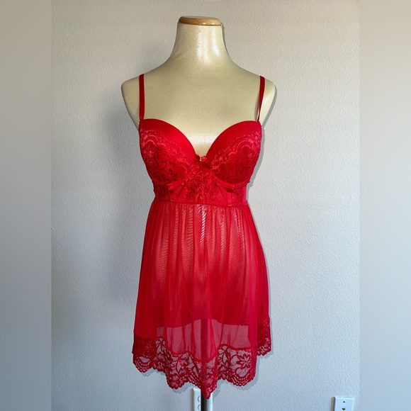 Daisy Fuentes | Intimates & Sleepwear | Daisy Fuentes Red Babydoll ...